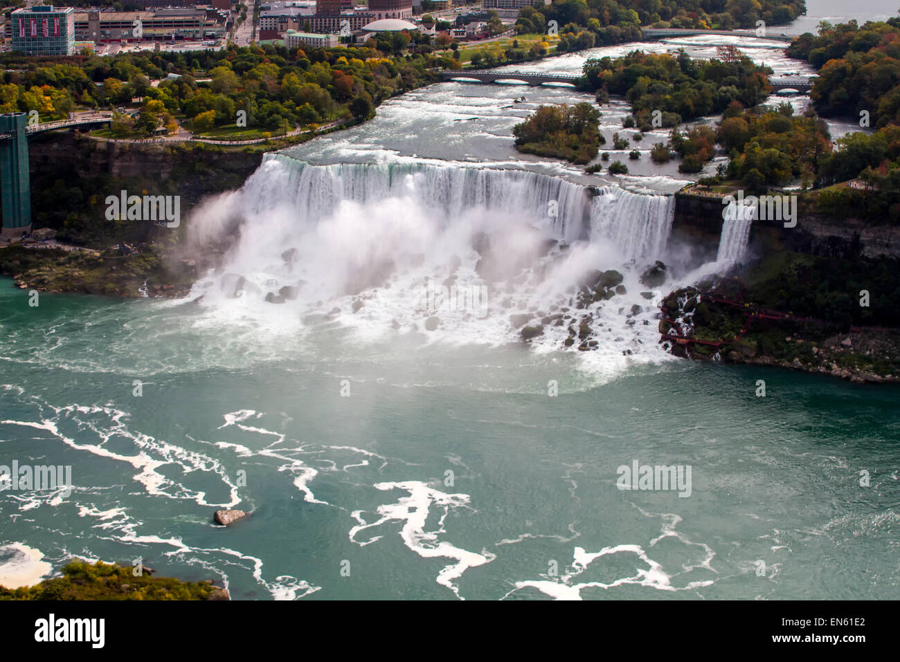 Aer;ial view of American Falls Stock Photo - Alamy