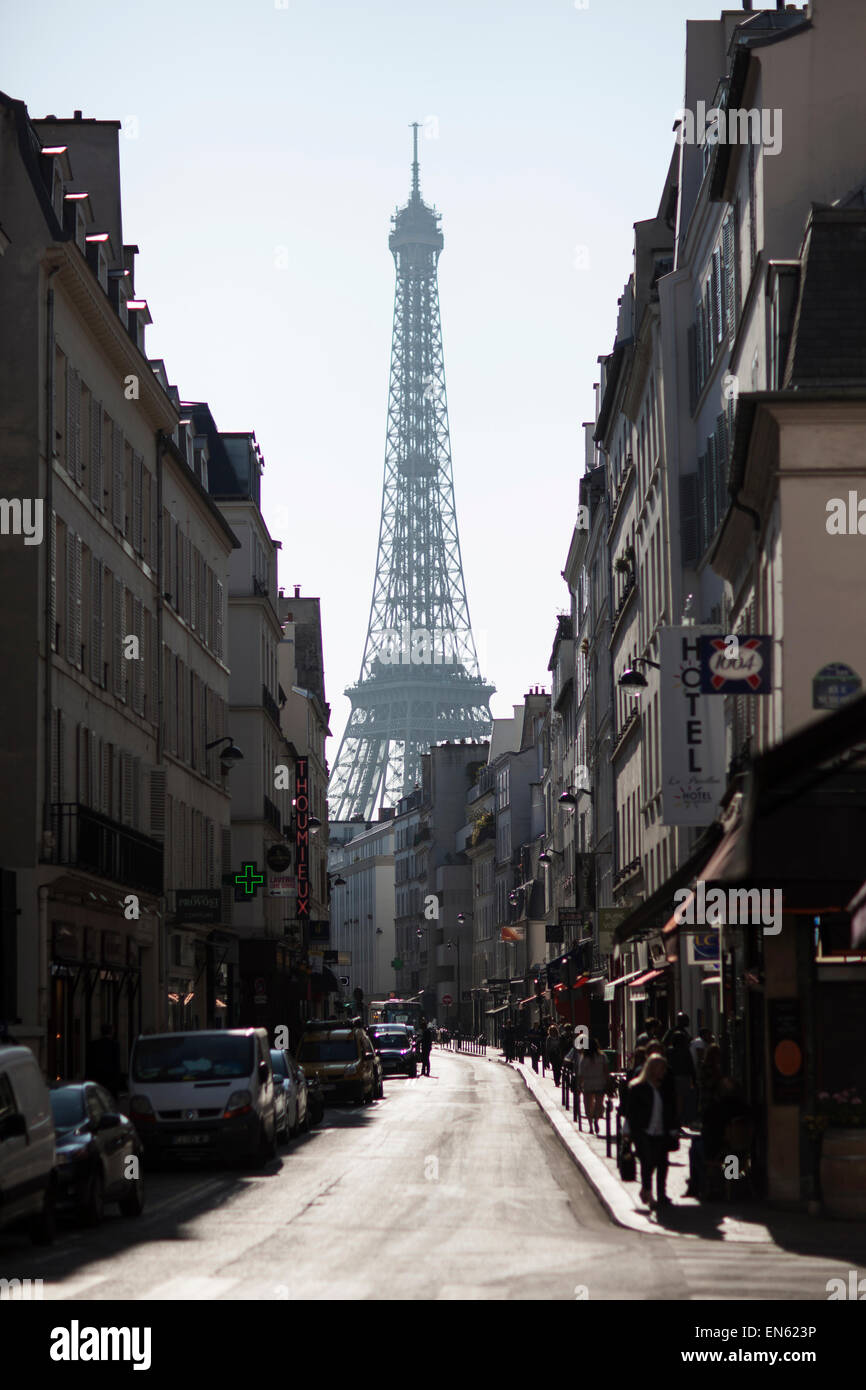 Looking down from eiffel tower hi-res stock photography and images - Alamy
