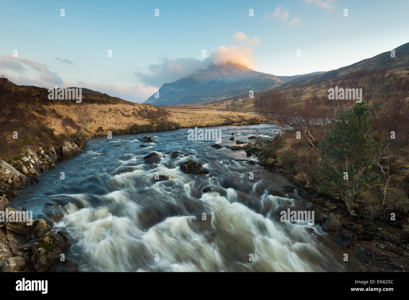 River Laxford and Ben Stack, Sutherland, North Scotland Stock Photo - Alamy