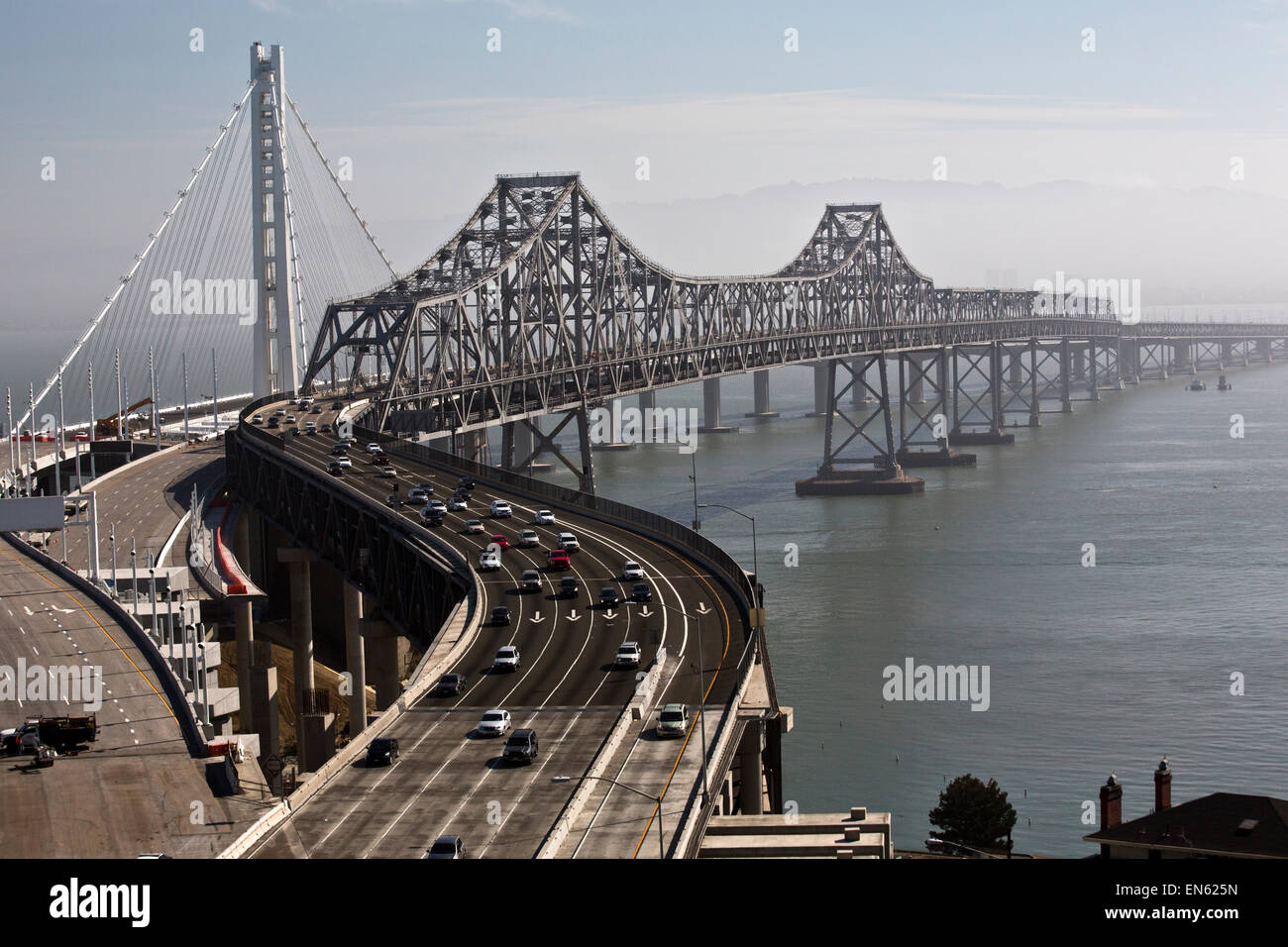 The new and Old Bay Bridge in San Francisco Stock Photo - Alamy