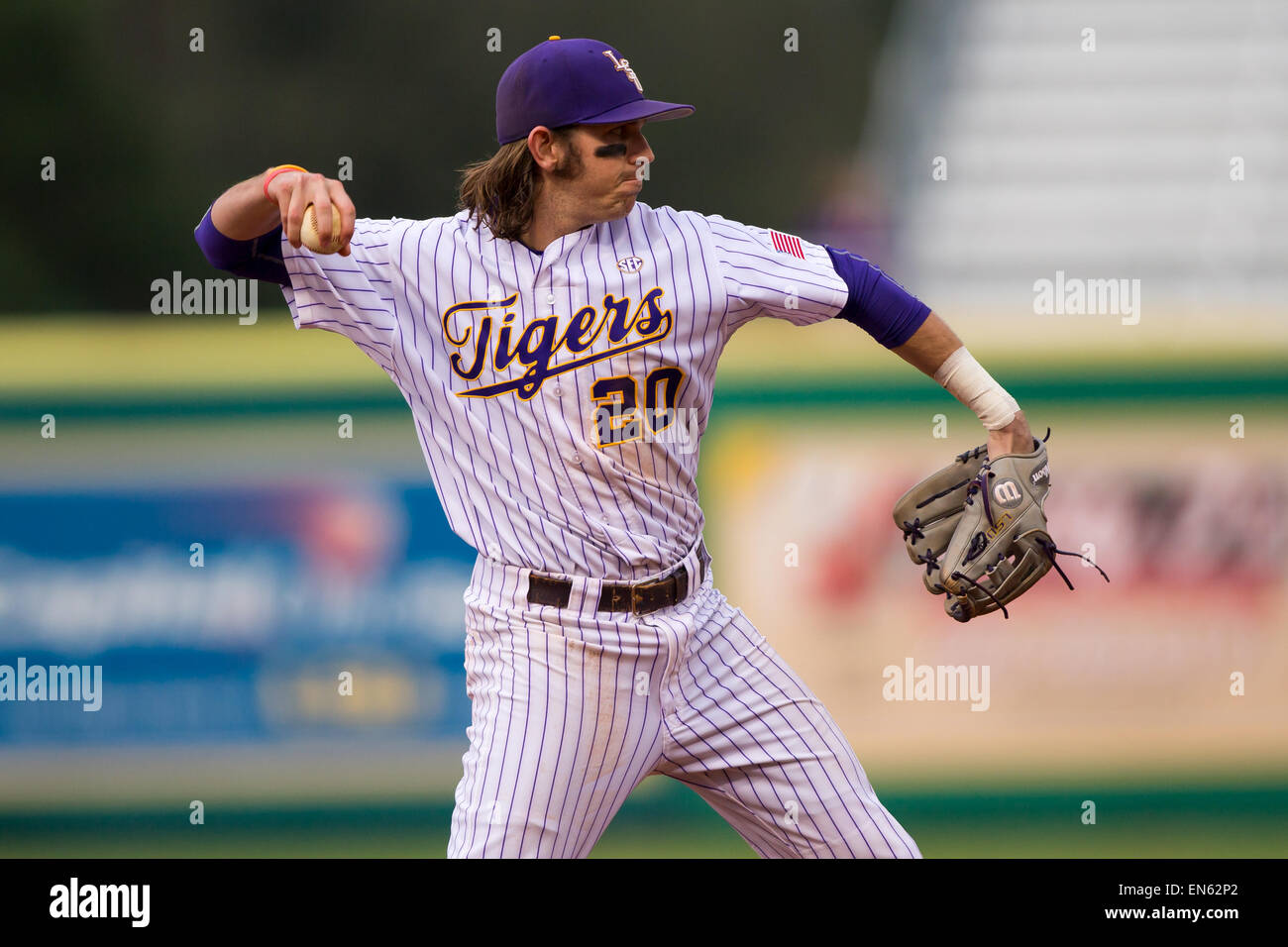 Rouge, Louisiana, USA. 28th Apr, 2015. LSU Tigers infielder Conner Hale ...