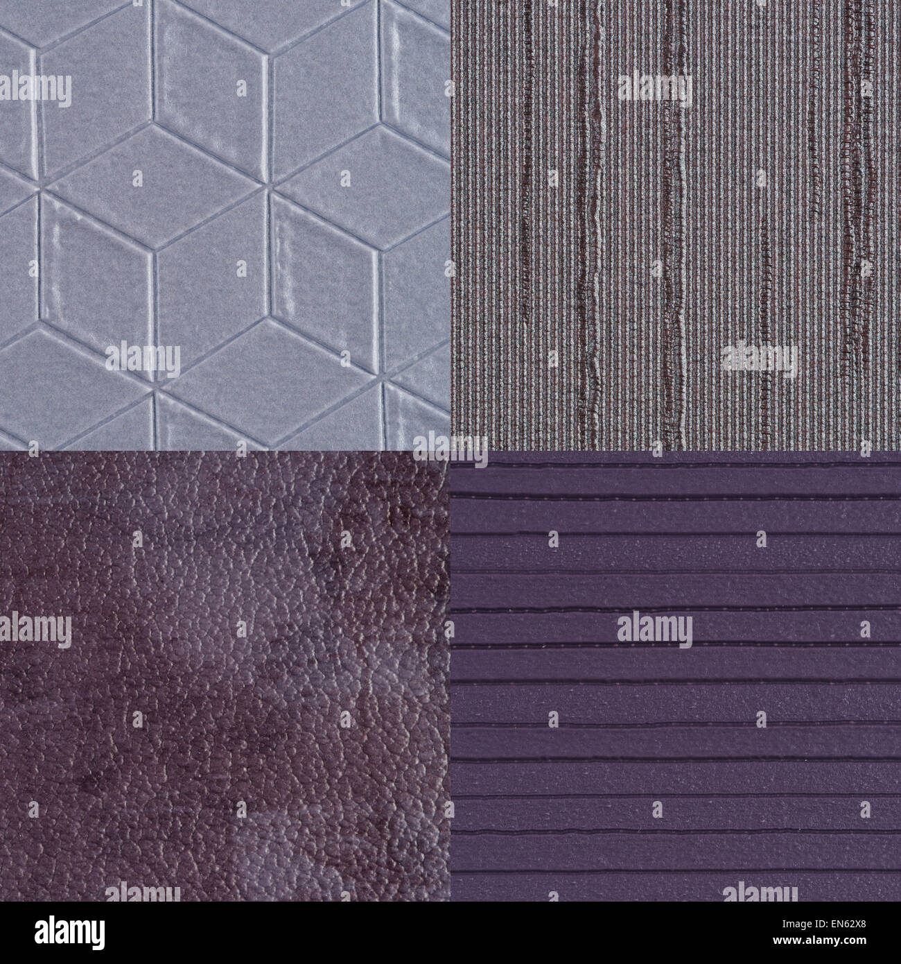 Set of purple vinyl samples, texture background Stock Photo - Alamy