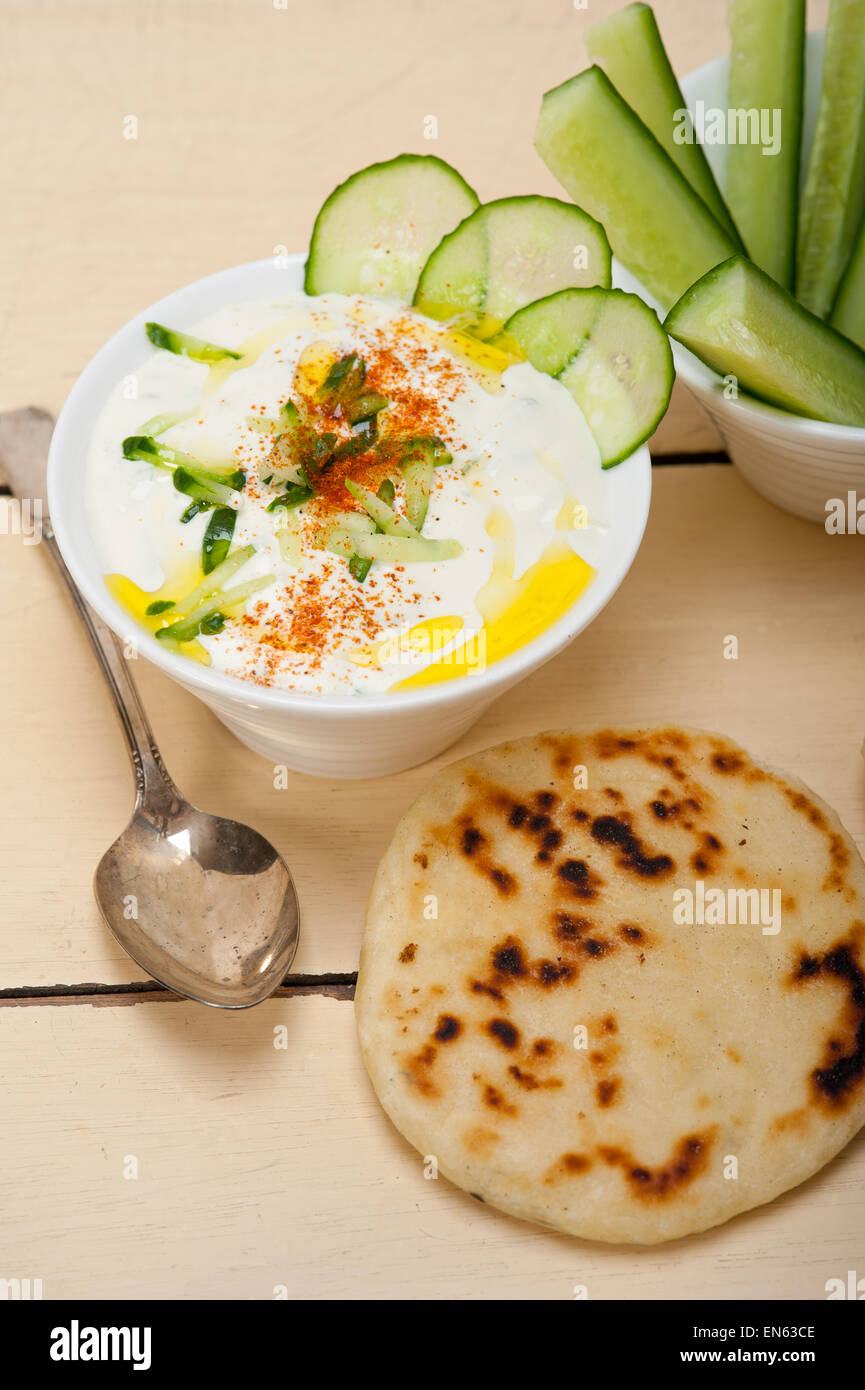 Arab middle east salatit laban wa kh’yar Khyar Bi Laban goat yogurt and ...