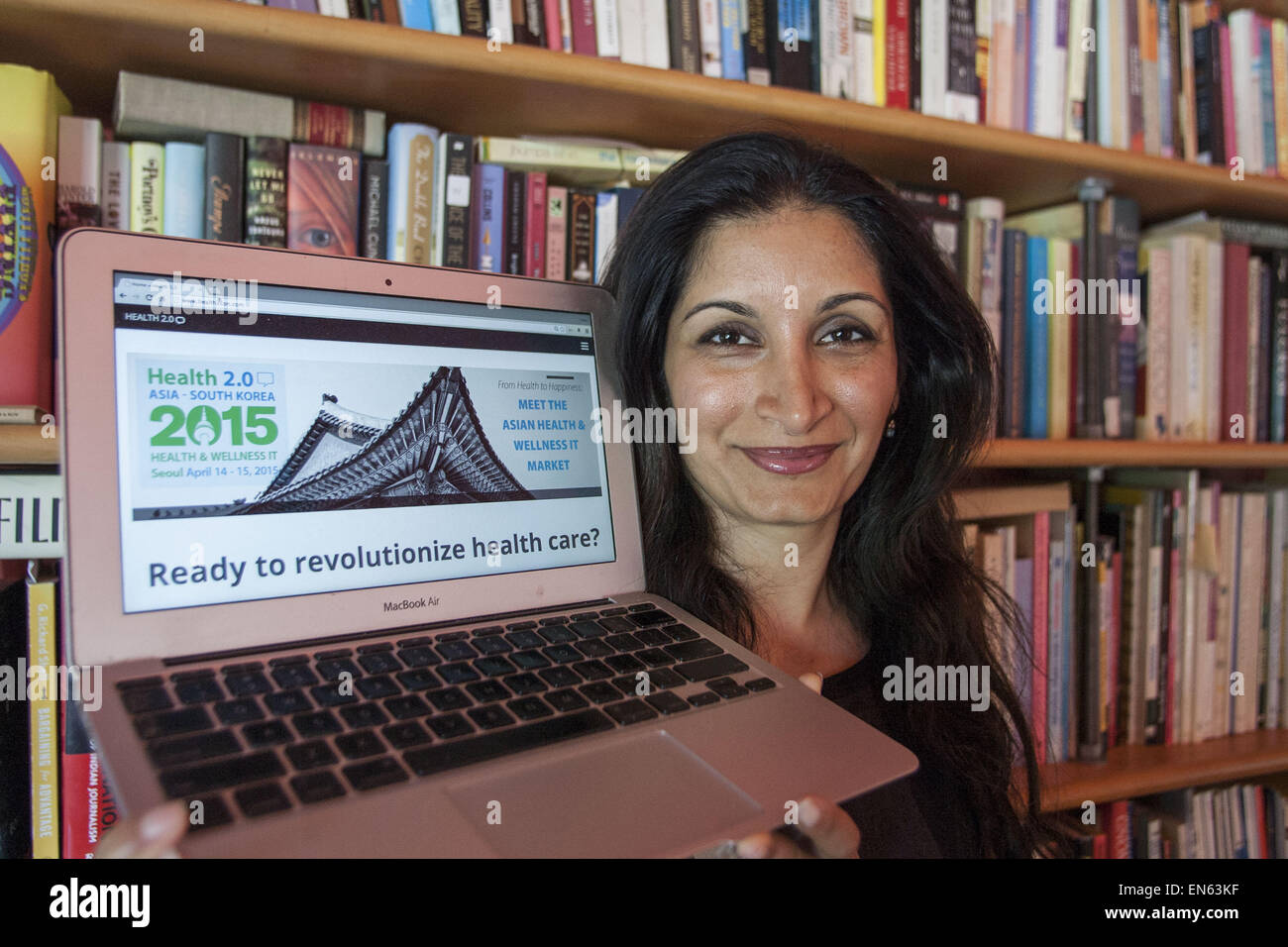 Los Angeles, California, USA. 8th Apr, 2015. Indu Subaiya, MD and MBA ...