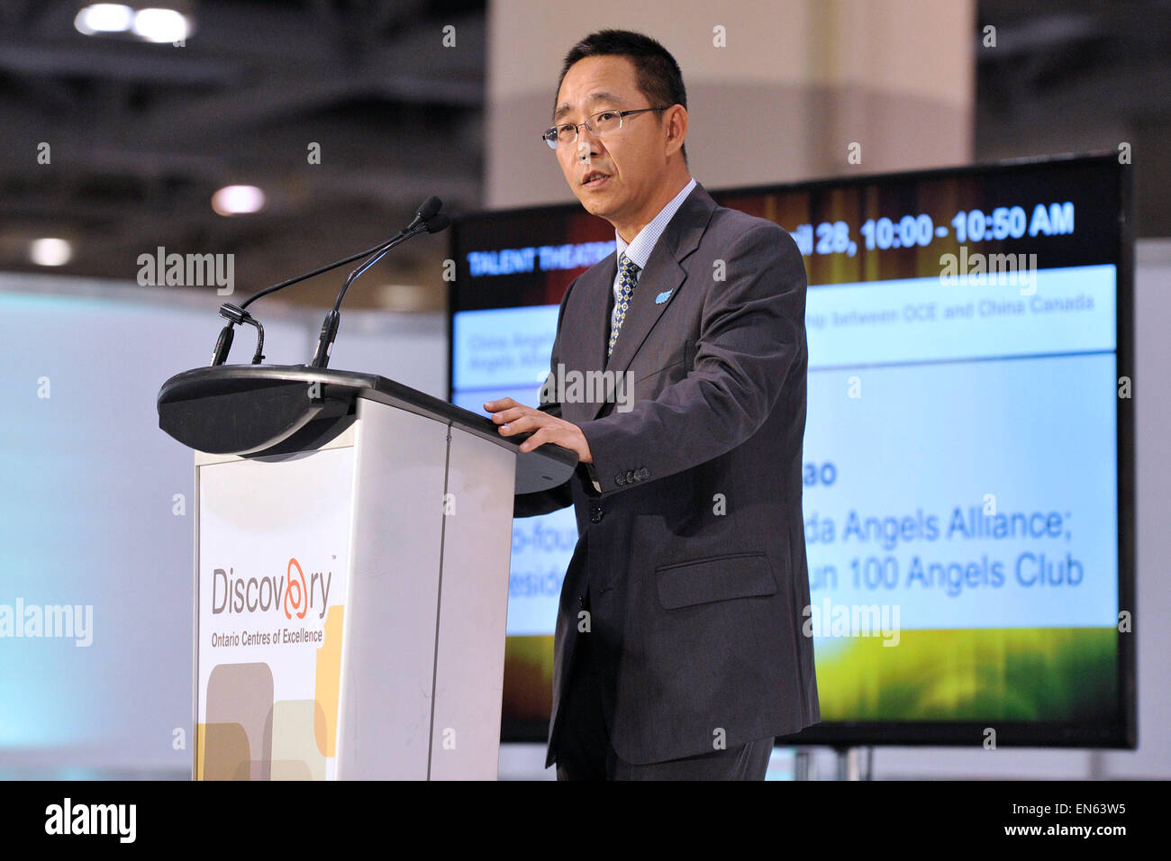 Toronto, Canada. 28th April 2015. Qian Qiao of China Canada Angels ...