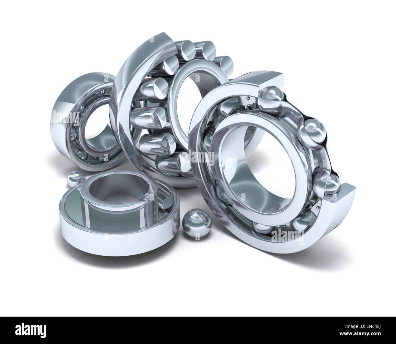 Detailed bearings production Stock Photo - Alamy