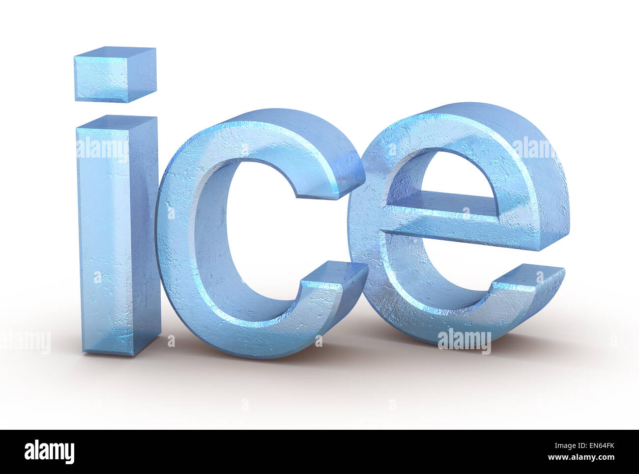 Word ice on white background Stock Photo - Alamy