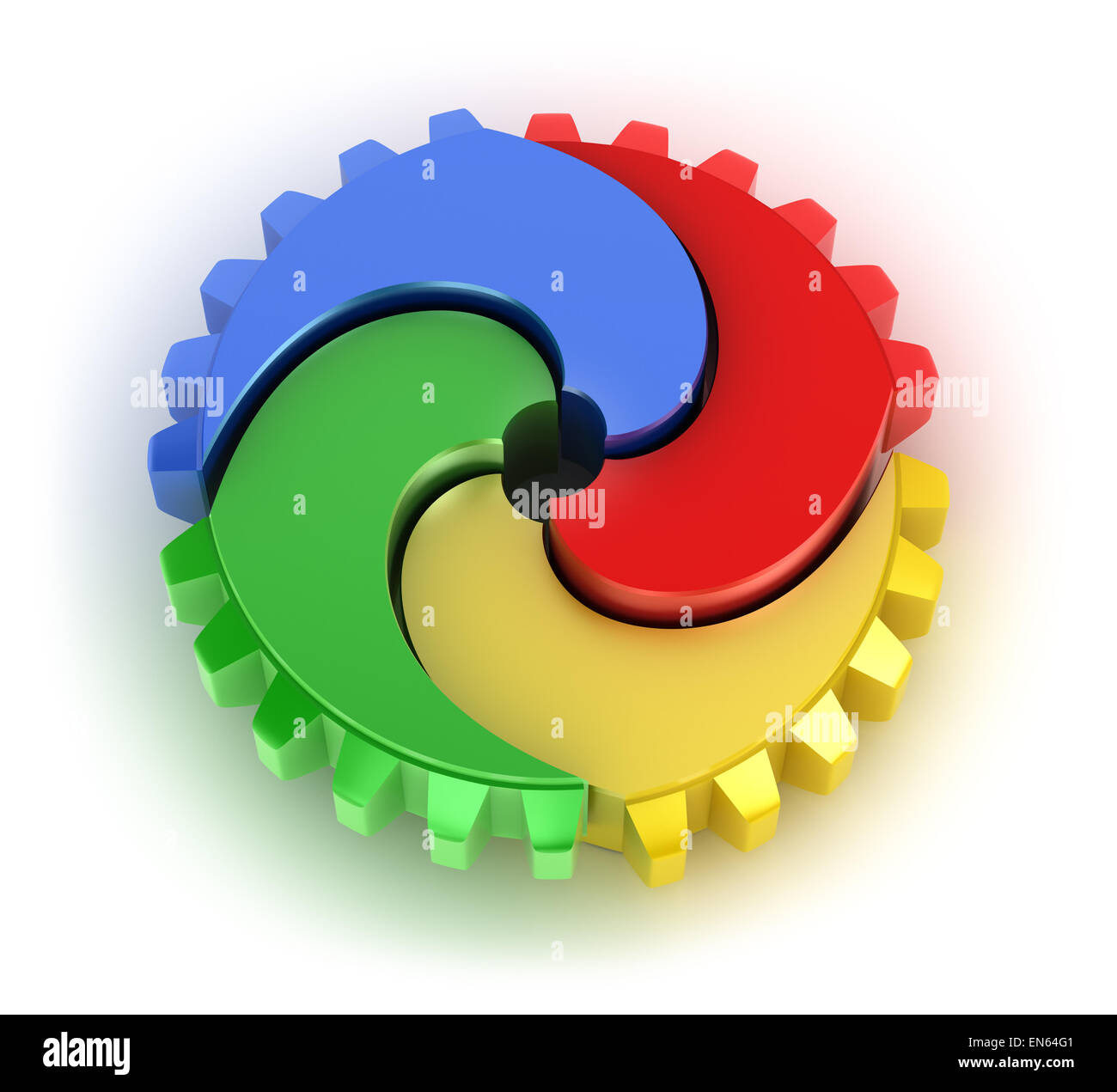 Teamwork colorful concept. On white background Stock Photo - Alamy