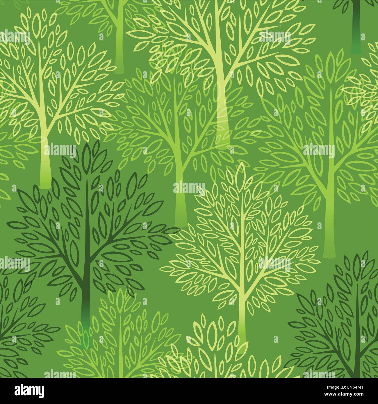 Seamless tree background hi-res stock photography and images - Alamy