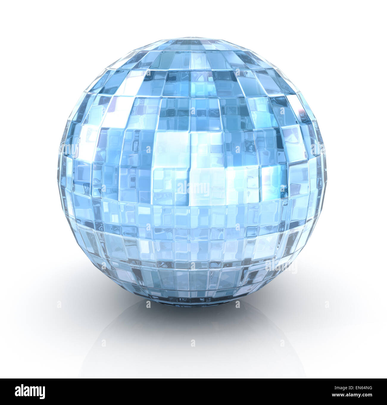 DJ crystal ball on white background Stock Photo - Alamy