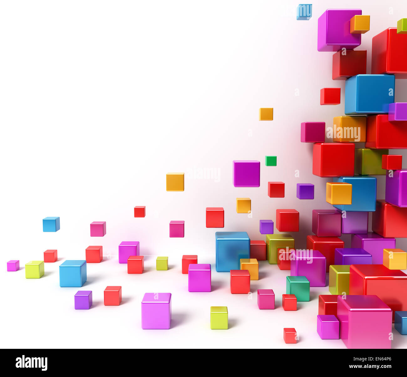Shiny colorful boxes. Abstract background Stock Photo - Alamy