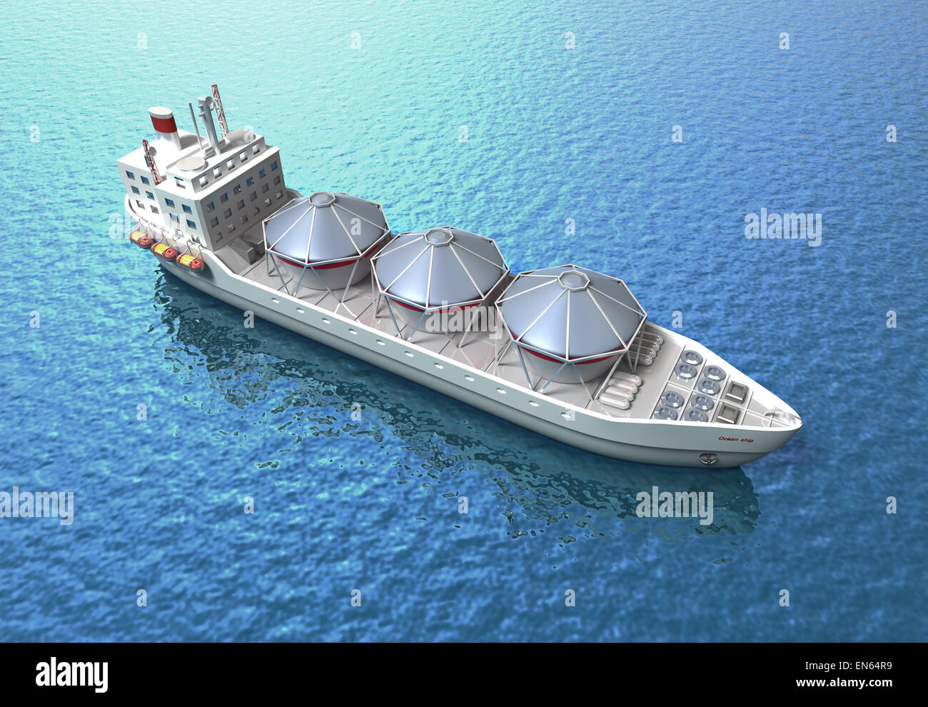 Oil Tanker ship sails across the Ocean Stock Photo - Alamy