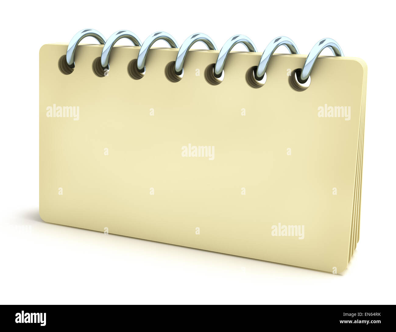Blank notepad with horizontal spiral isolated on white Stock Photo - Alamy