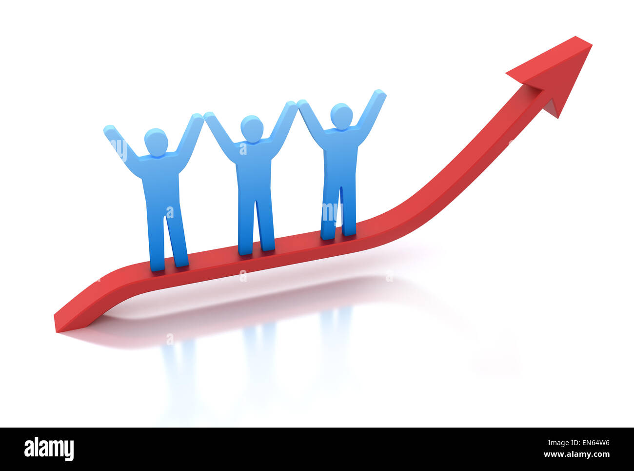 Team work success concept Cut Out Stock Images & Pictures - Alamy