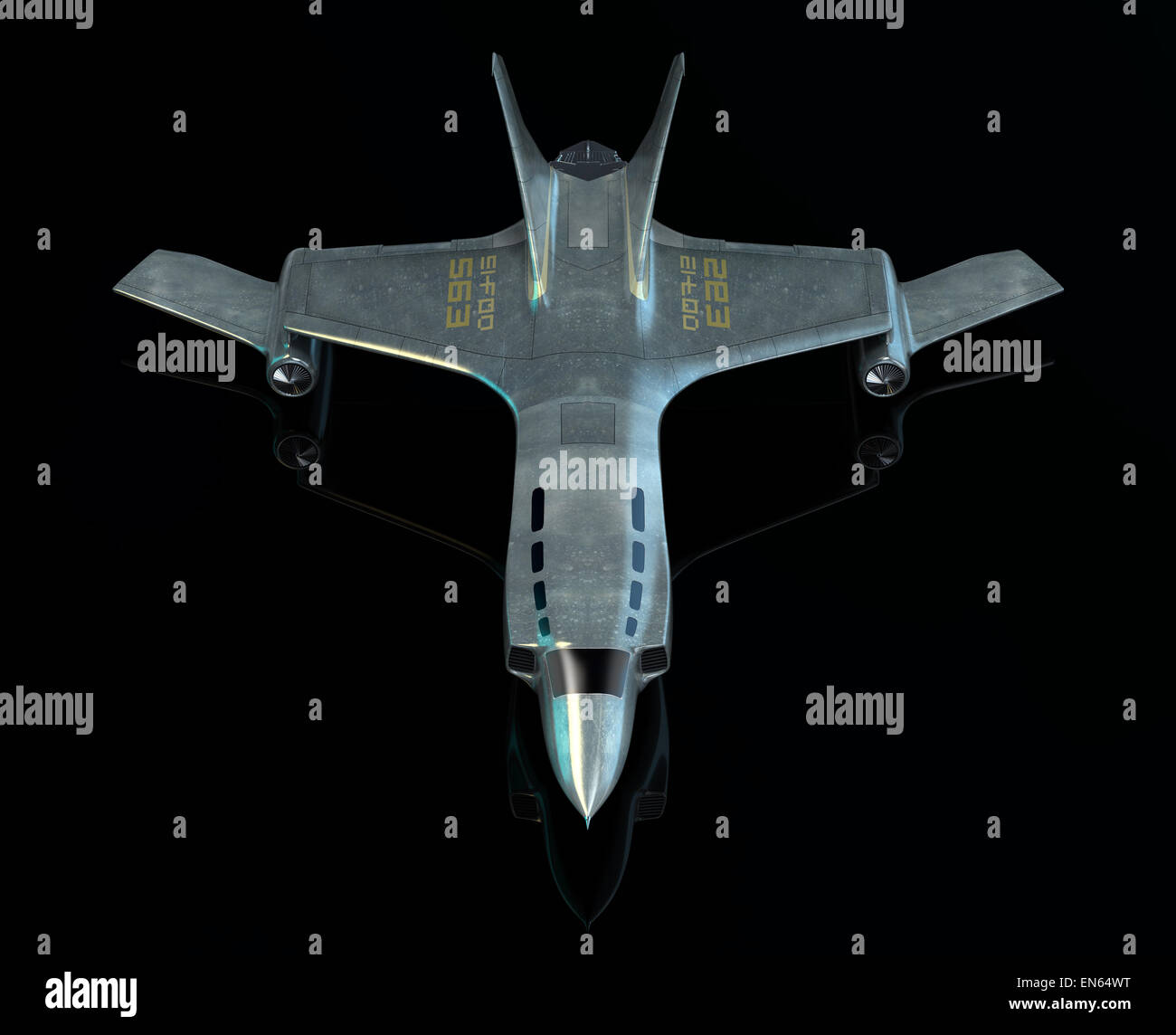 Combat spaceship. My own design Stock Photo - Alamy