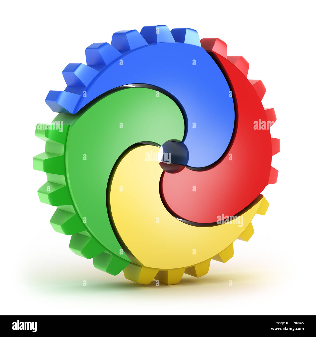 Teamwork colorful concept. On white background Stock Photo - Alamy