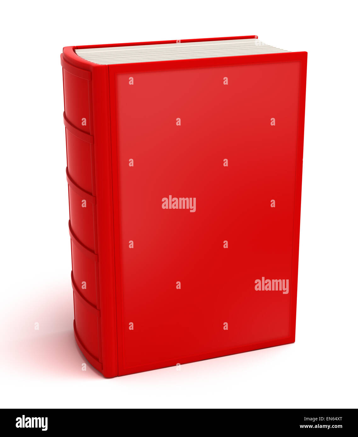 Red book isolated on white. Clean cover Stock Photo - Alamy