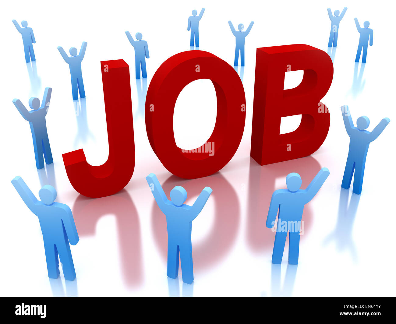 Job and successful workers. 3D concept Stock Photo - Alamy