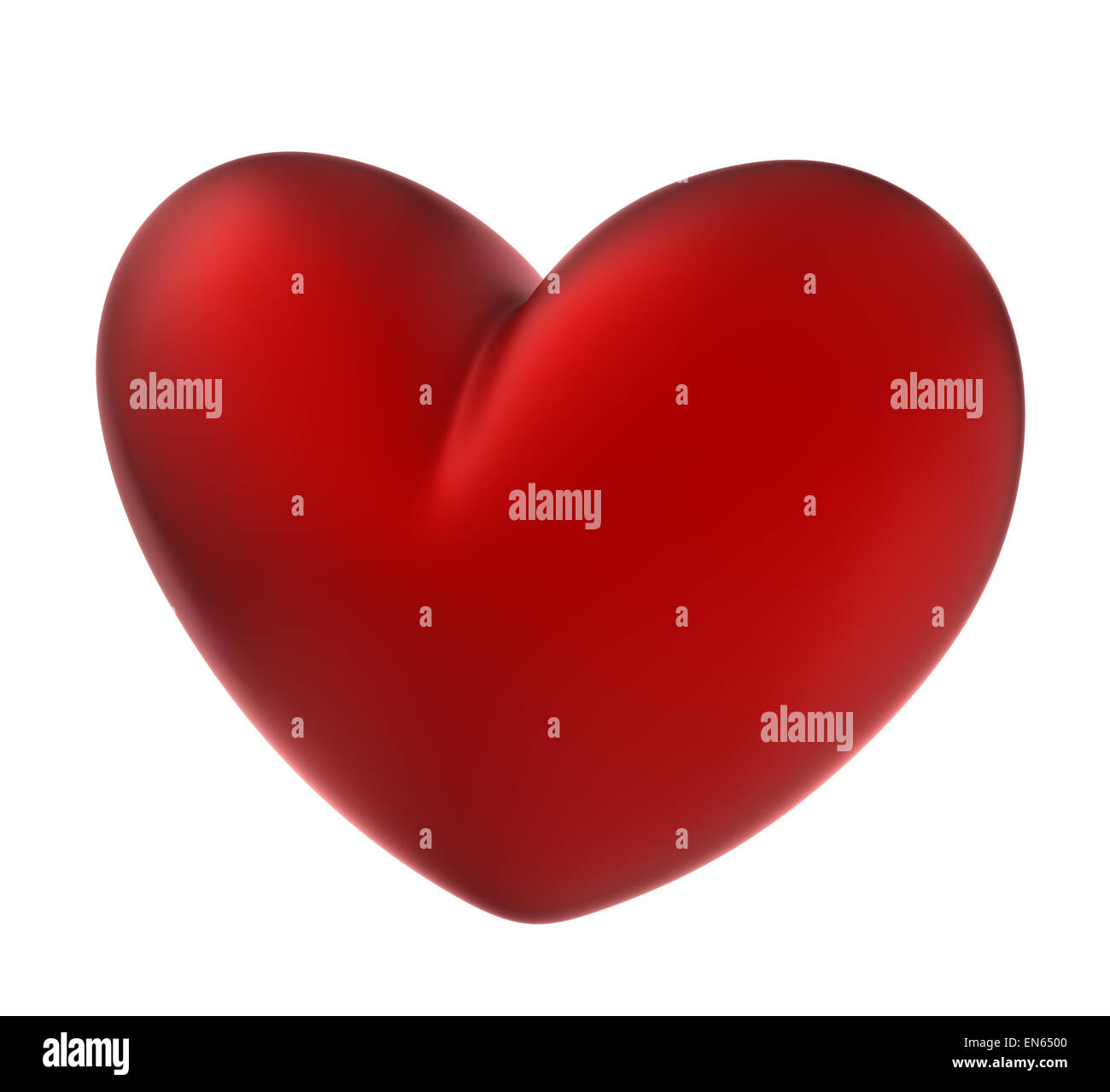 Red heart. Isolated on white Stock Photo - Alamy