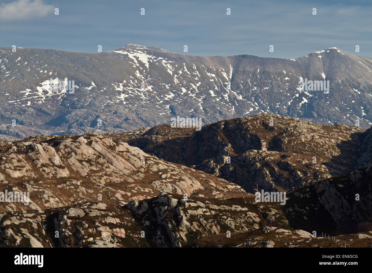 Foinaven mountain, Sutherland Stock Photo - Alamy