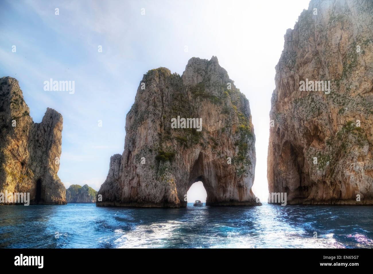 Faraglioni, Capri, Naples, Campania, Italy Stock Photo - Alamy