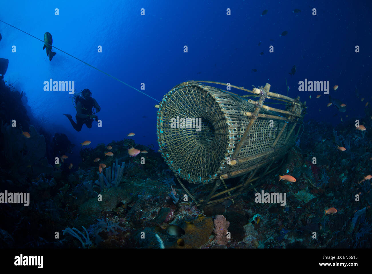 Traditional fish trap hi-res stock photography and images - Alamy