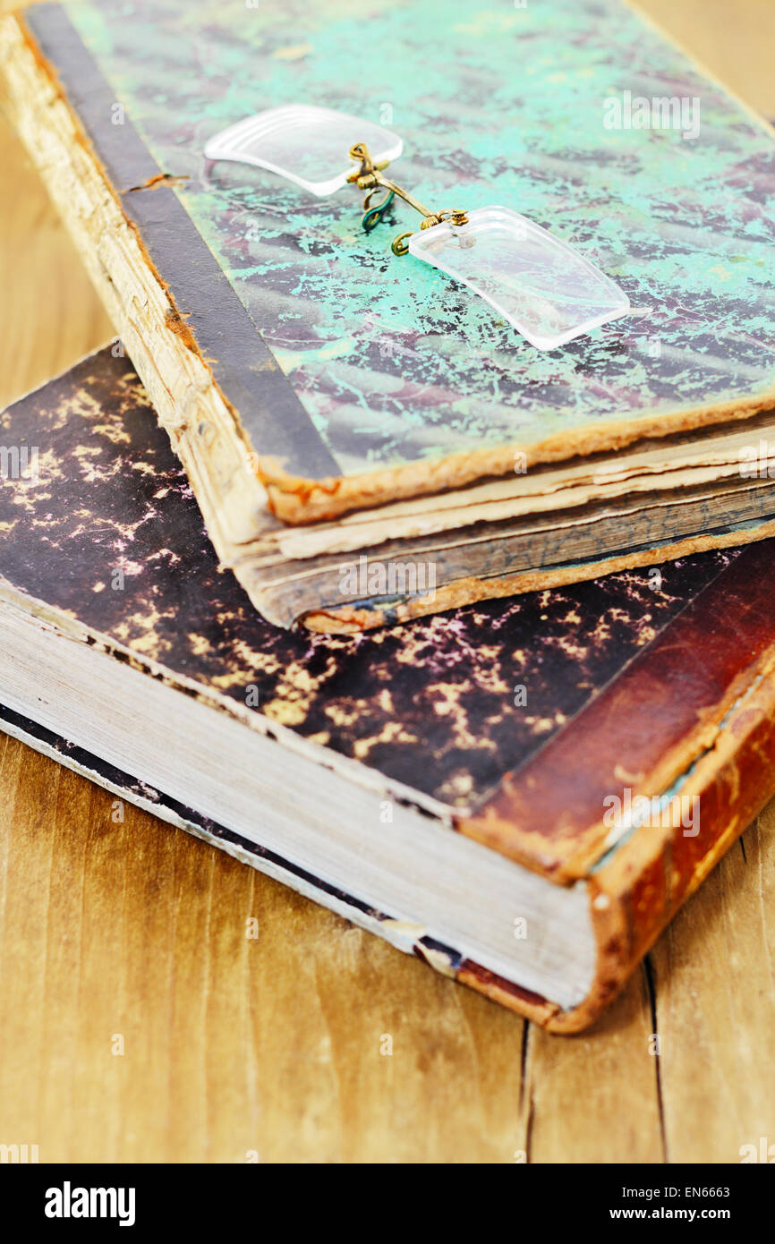Two old books Stock Photo - Alamy