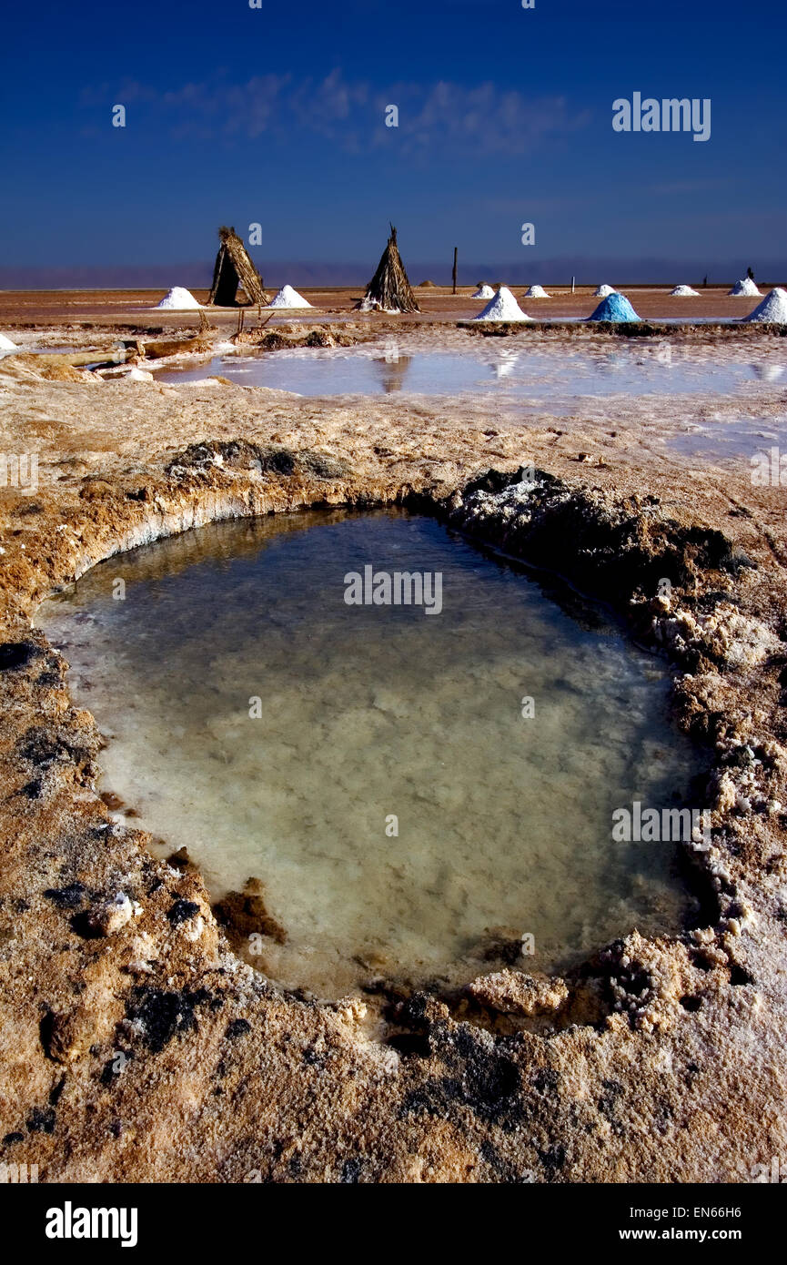 the salt lake desert in tunisia,chott el jerid Stock Photo - Alamy