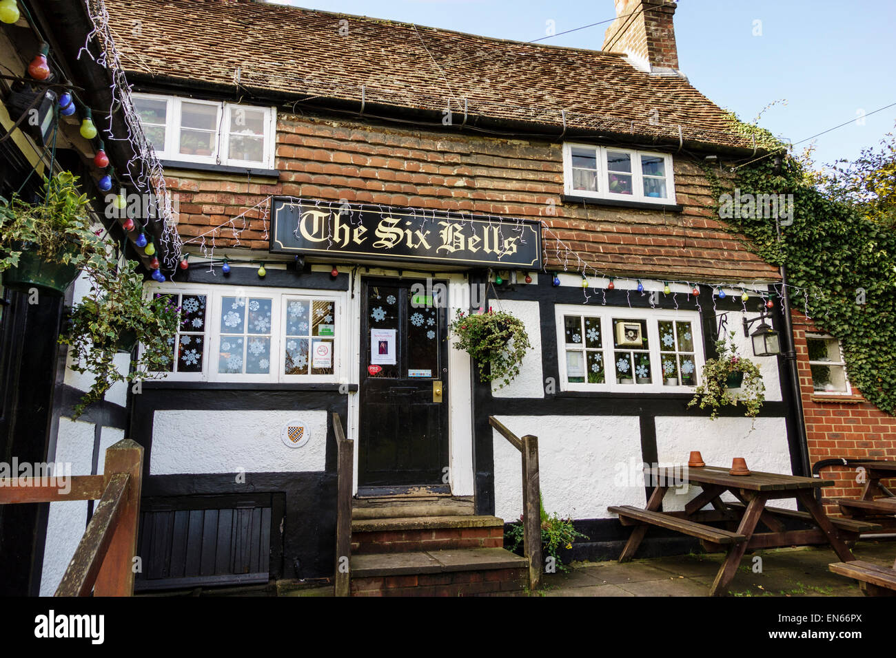 The Six Bells public house in Newdigate, Surrey, UK Stock Photo - Alamy