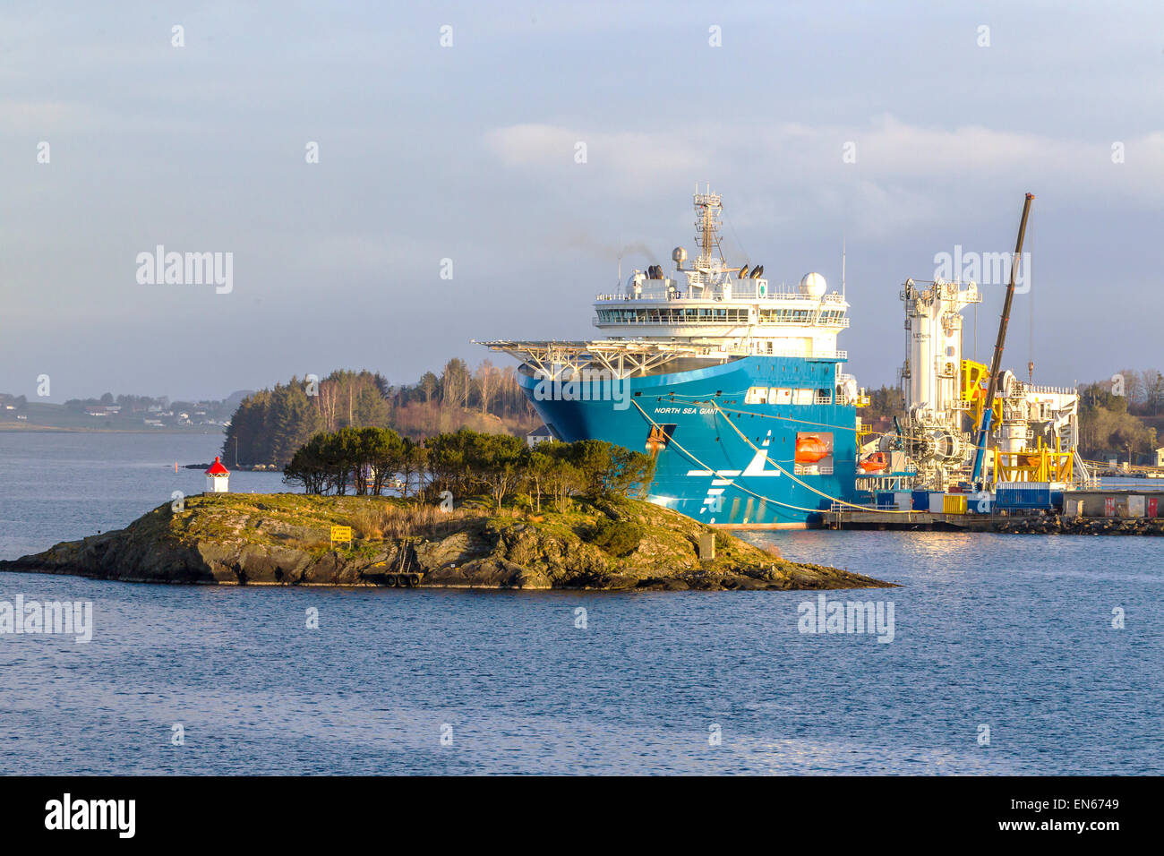 North Sea Giant a Multi Purpose Offshore Vessel moored in Stavanger ...