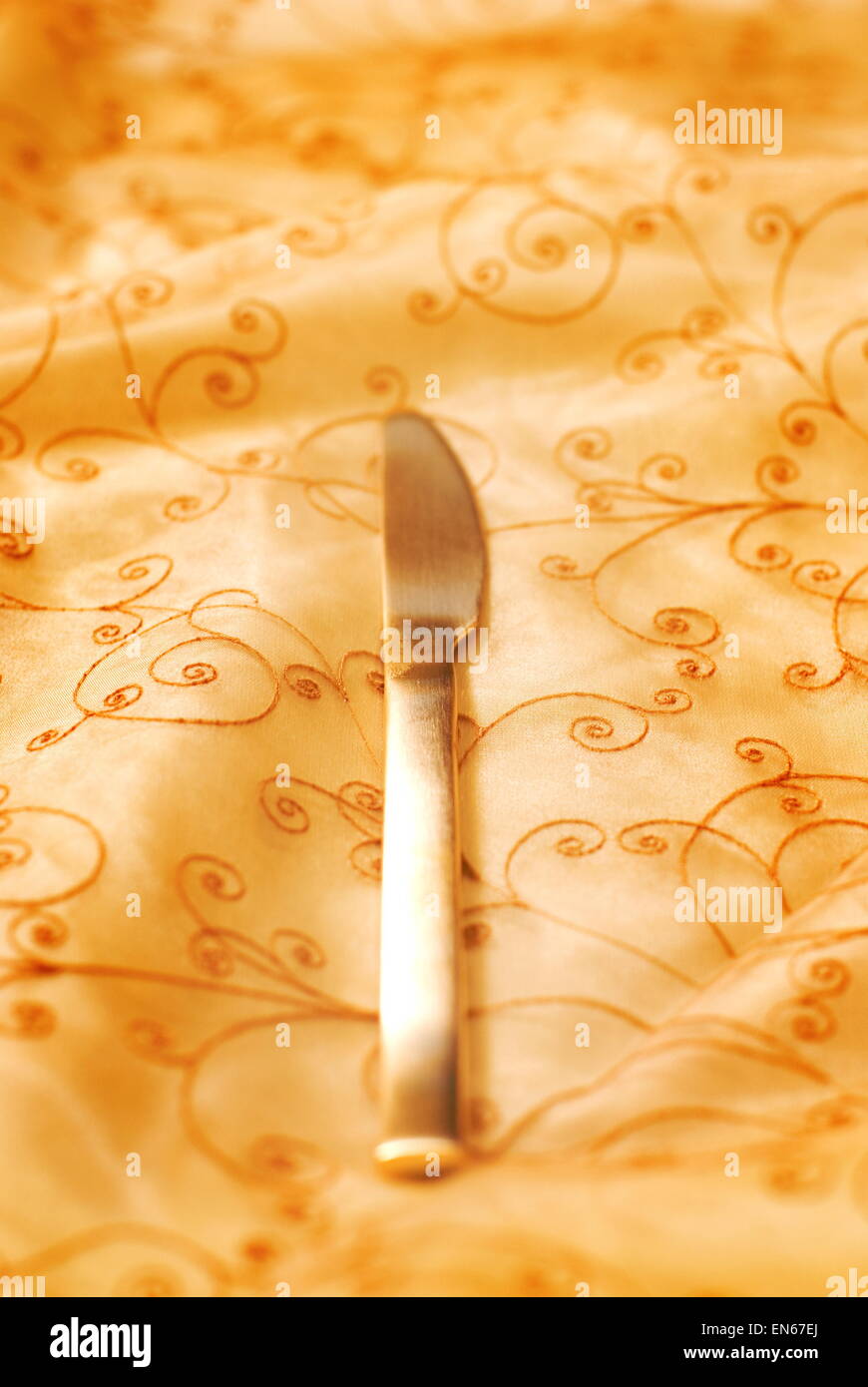 Royal luxury golden knife (Shallow DoF Stock Photo - Alamy