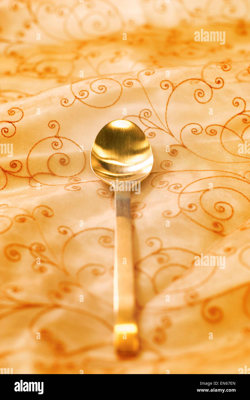 Royal luxury golden spoon (shallow DoF Stock Photo - Alamy