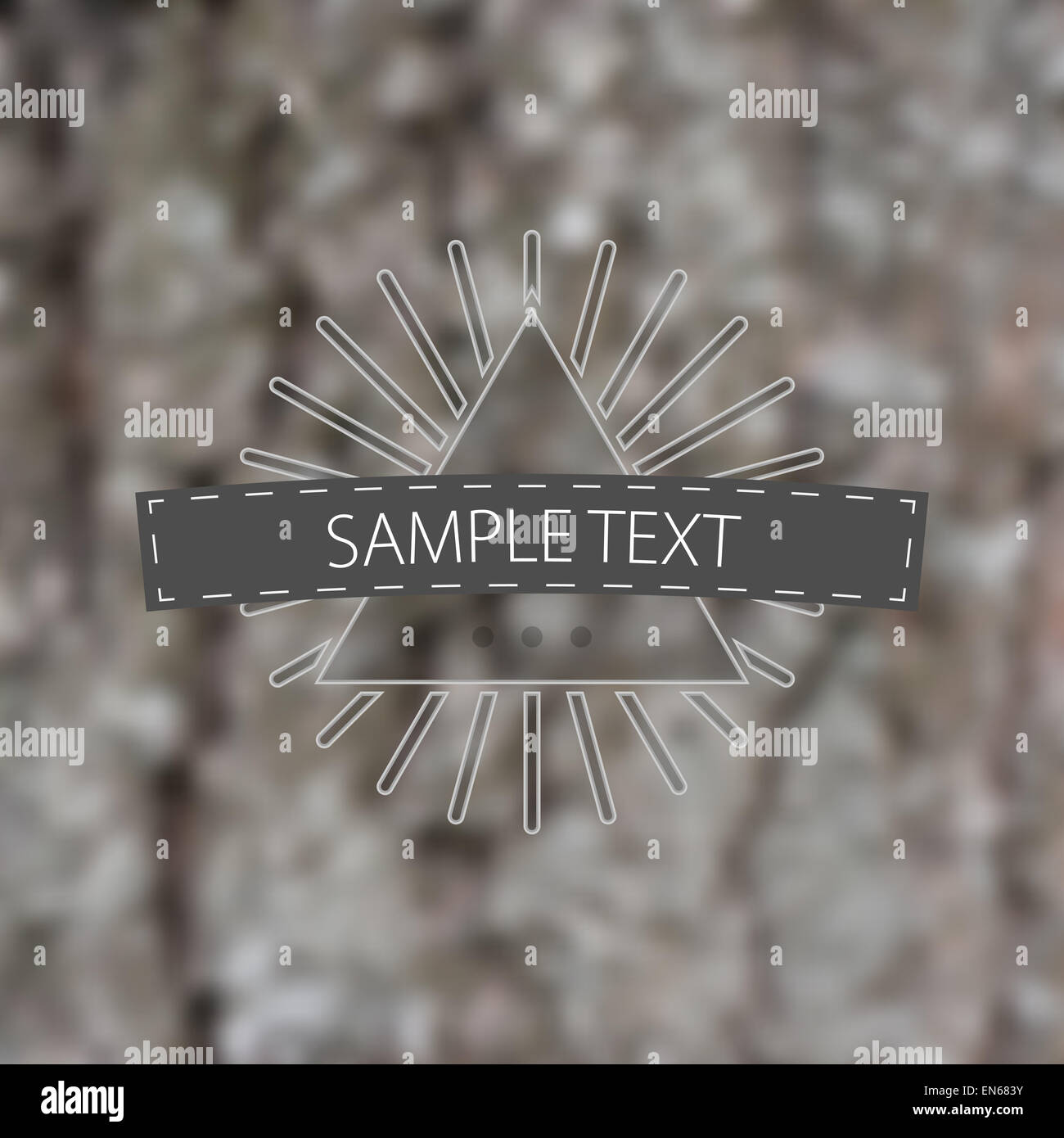 Vector logo at blurred background Stock Photo - Alamy