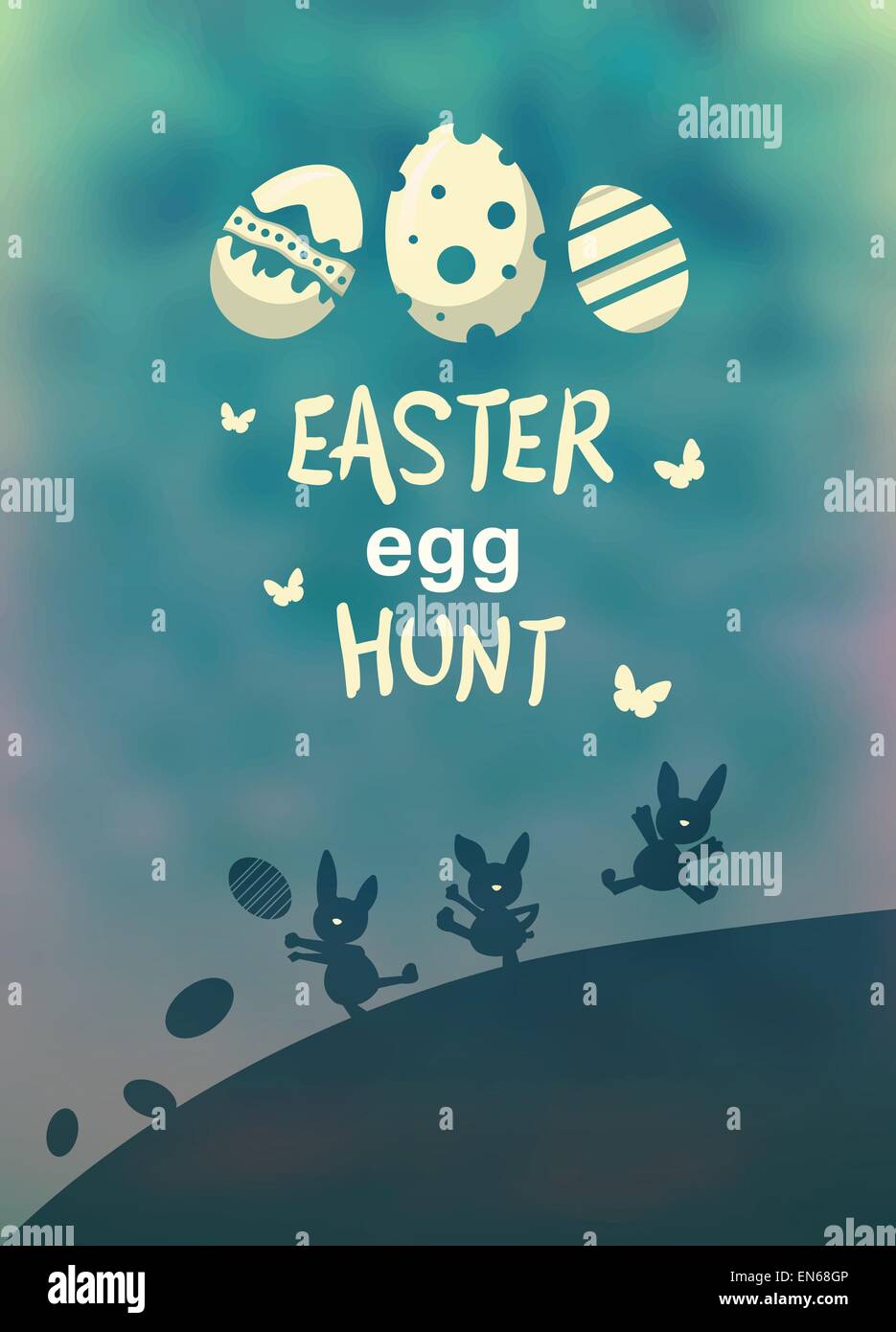 Easter egg hunt vector Stock Vector Image & Art - Alamy
