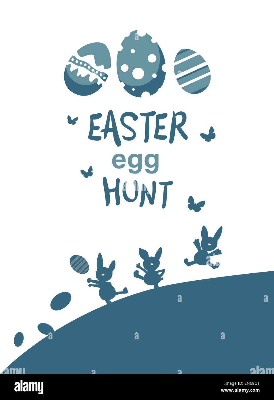 Easter egg hunt vector Stock Vector Image & Art - Alamy