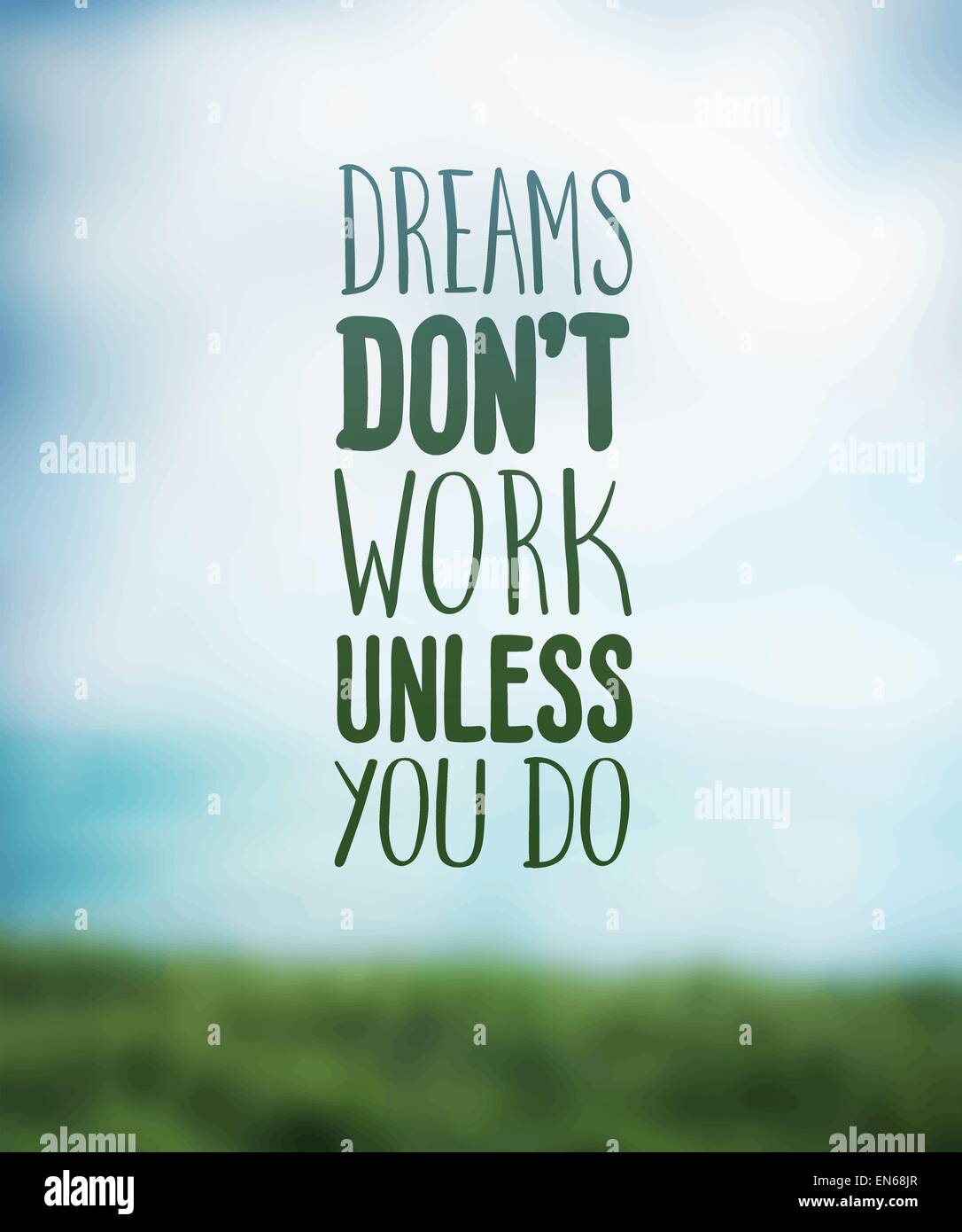 Motivational vector with dream text Stock Vector Image & Art - Alamy