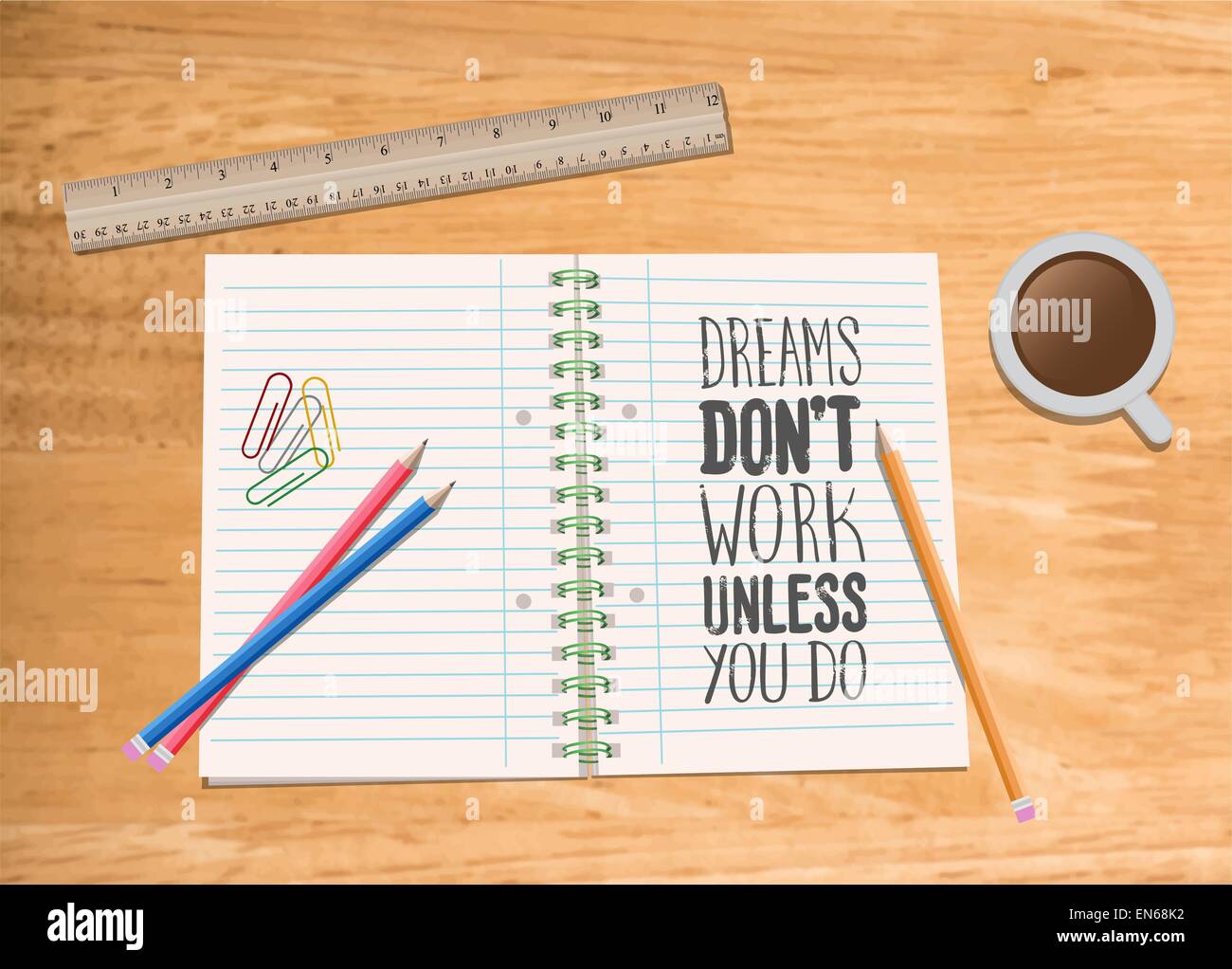 Motivational vector with dream text Stock Vector Image & Art - Alamy