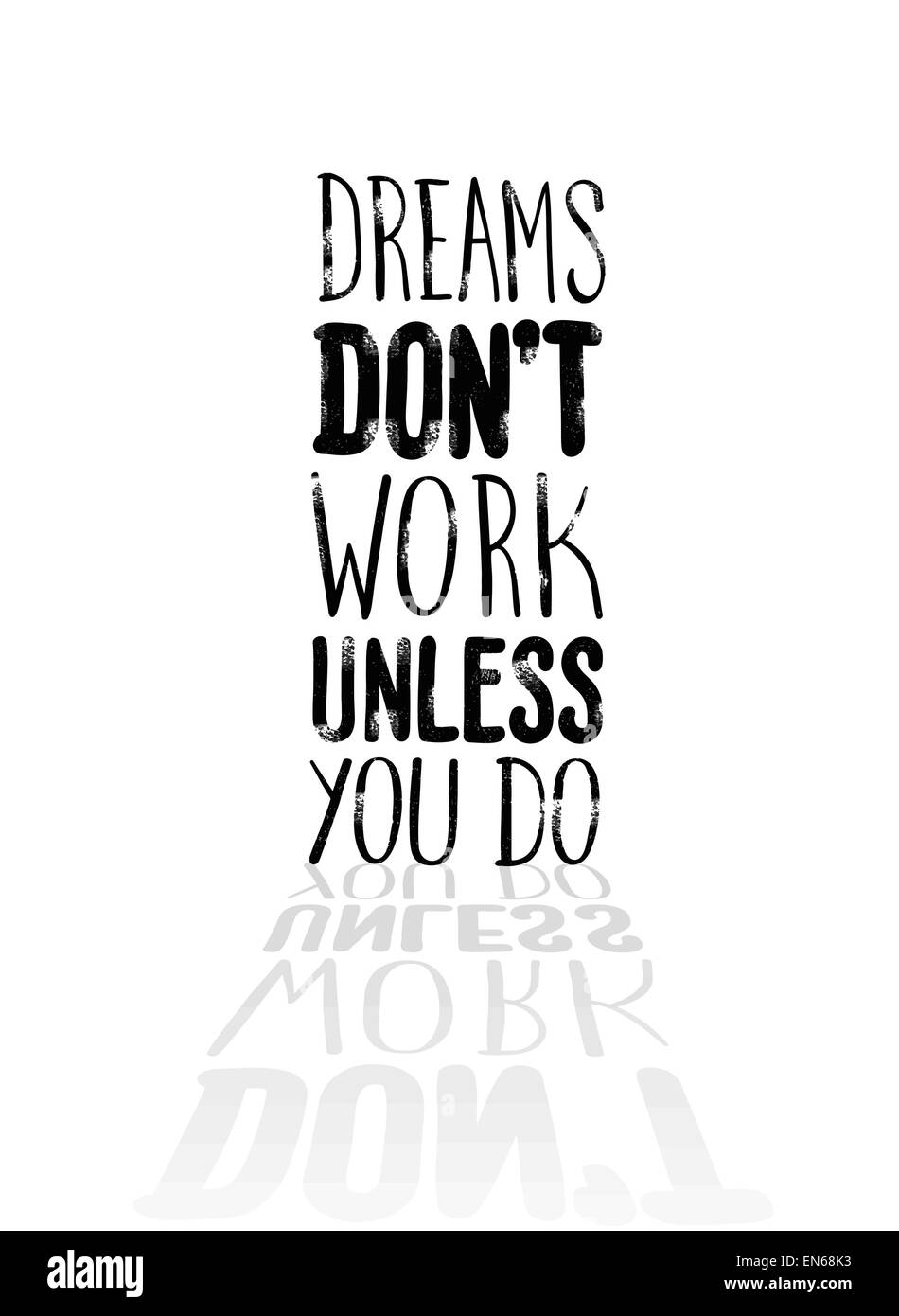 Motivational vector with dream text Stock Vector Image & Art - Alamy