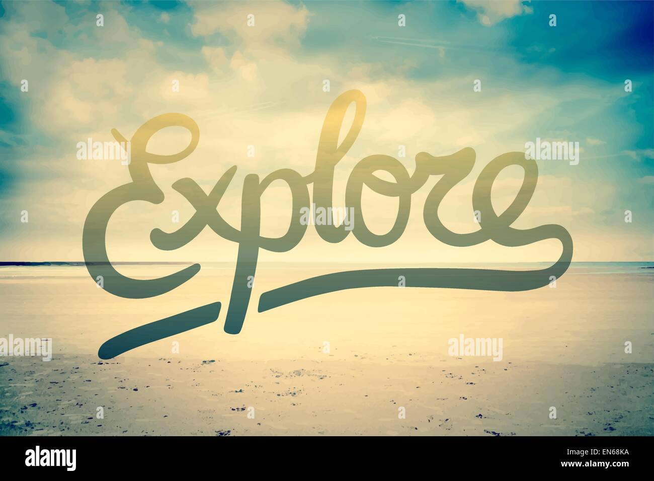 No people beach Stock Vector Images - Alamy