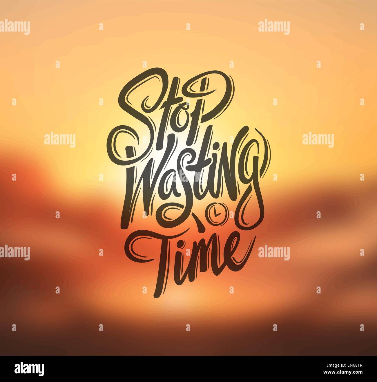 Stop wasting time vector Stock Vector Image & Art - Alamy