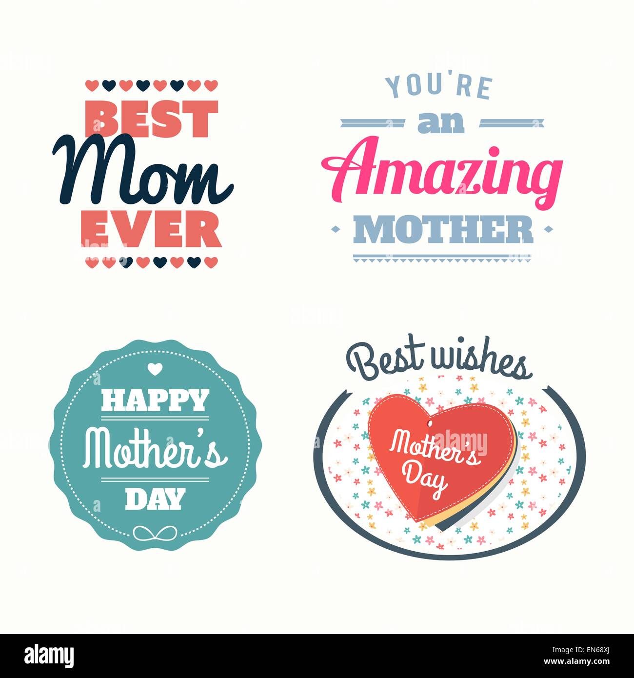Happy mothers day vectors Stock Vector Image & Art - Alamy