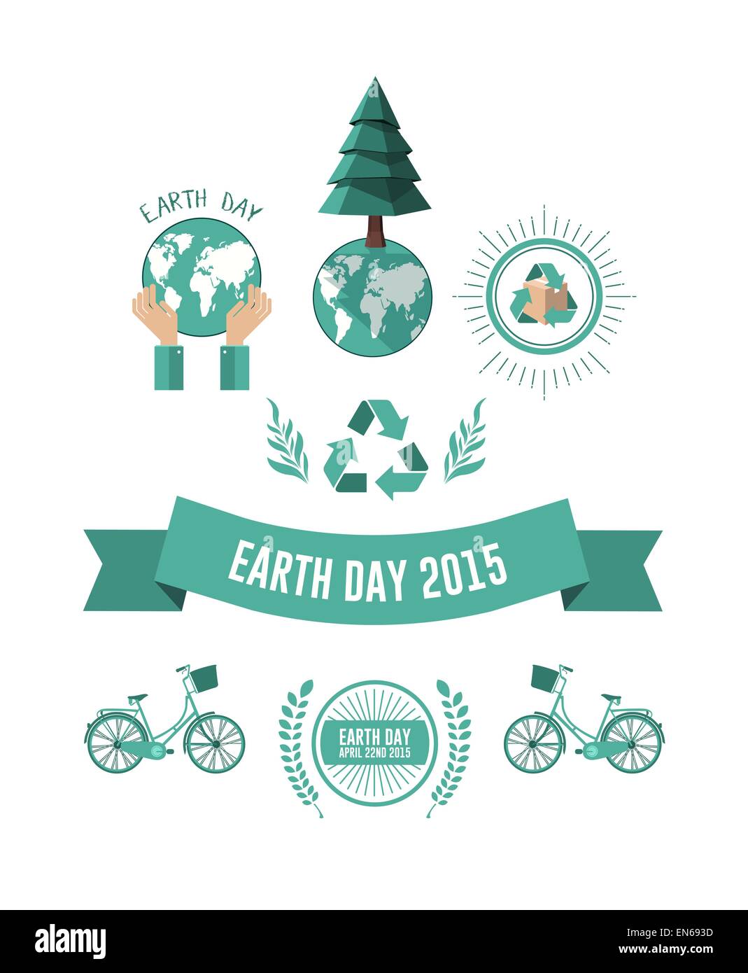 Earth day vector Stock Vector Image & Art - Alamy