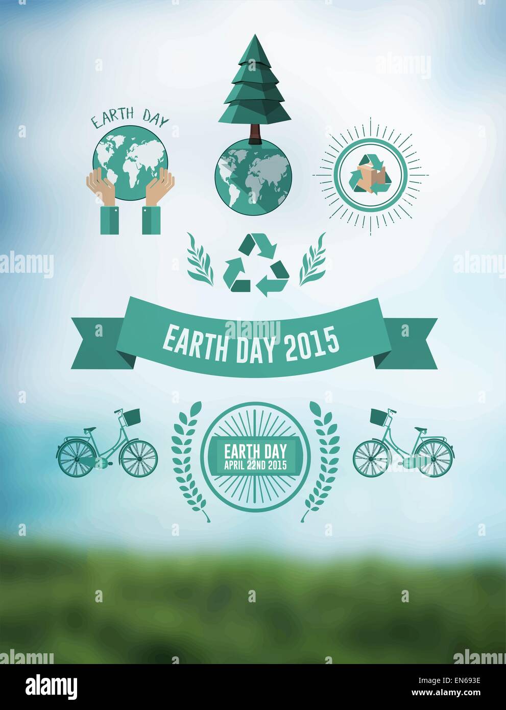 Earth day vector Stock Vector Image & Art - Alamy