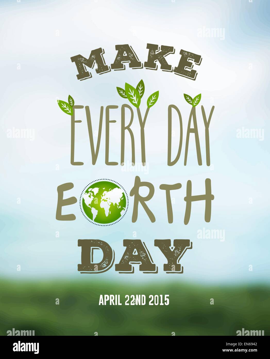 Earth day vector Stock Vector Image & Art - Alamy