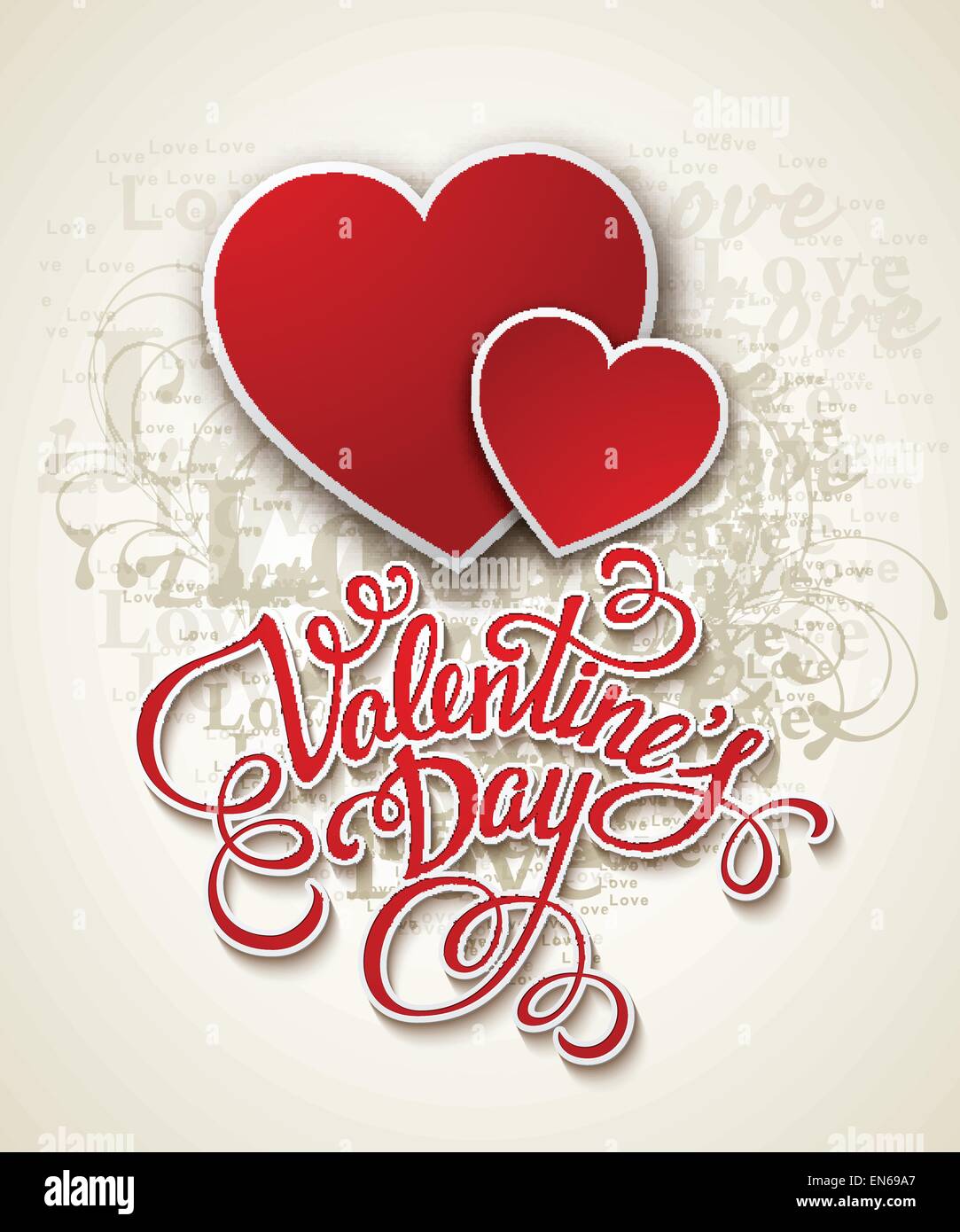 Valentine's Day cards. Vector illustration Stock Vector Image & Art - Alamy