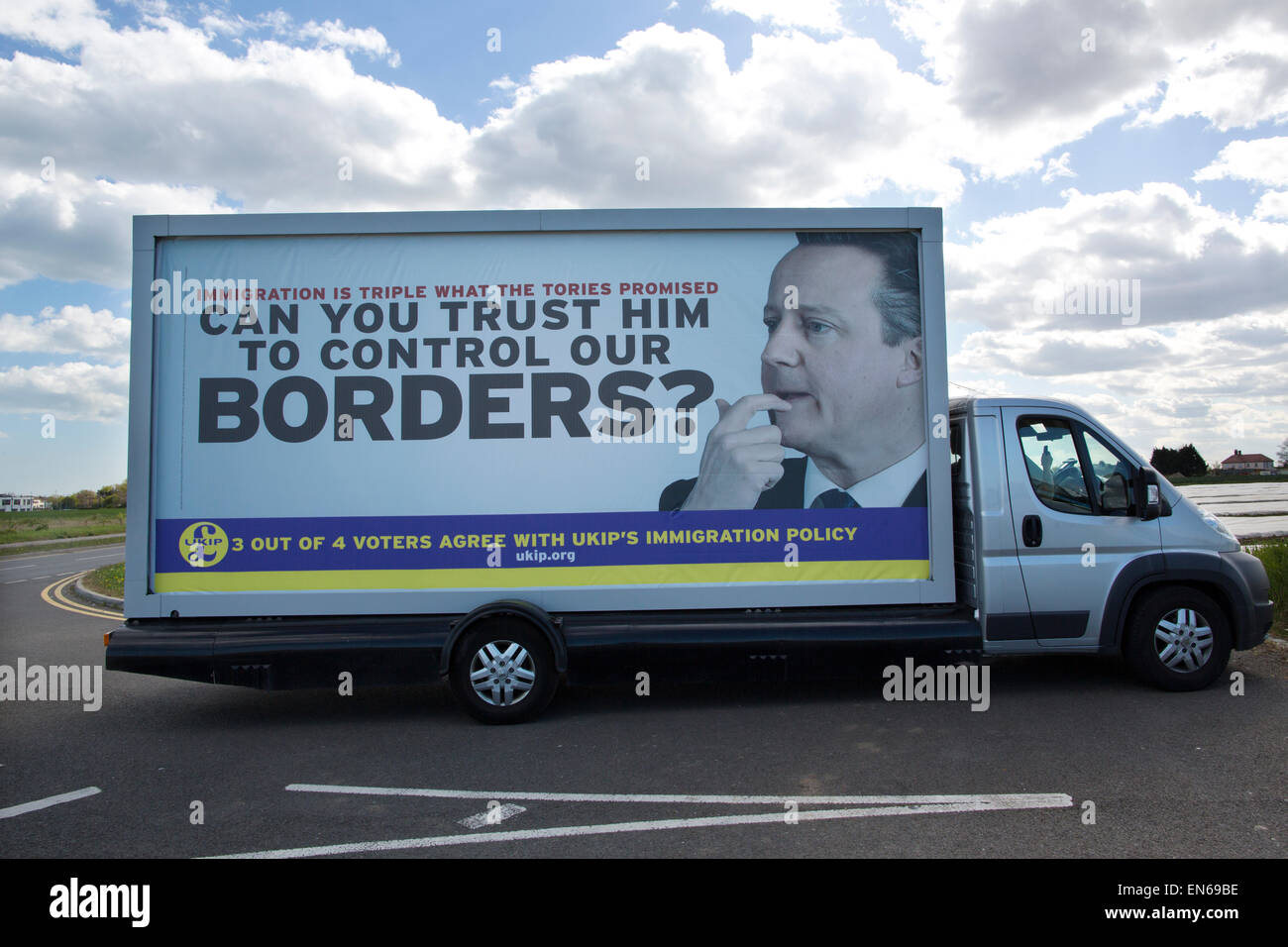United Kingdom Independence Party (UKIP) placard in the outskirts of ...
