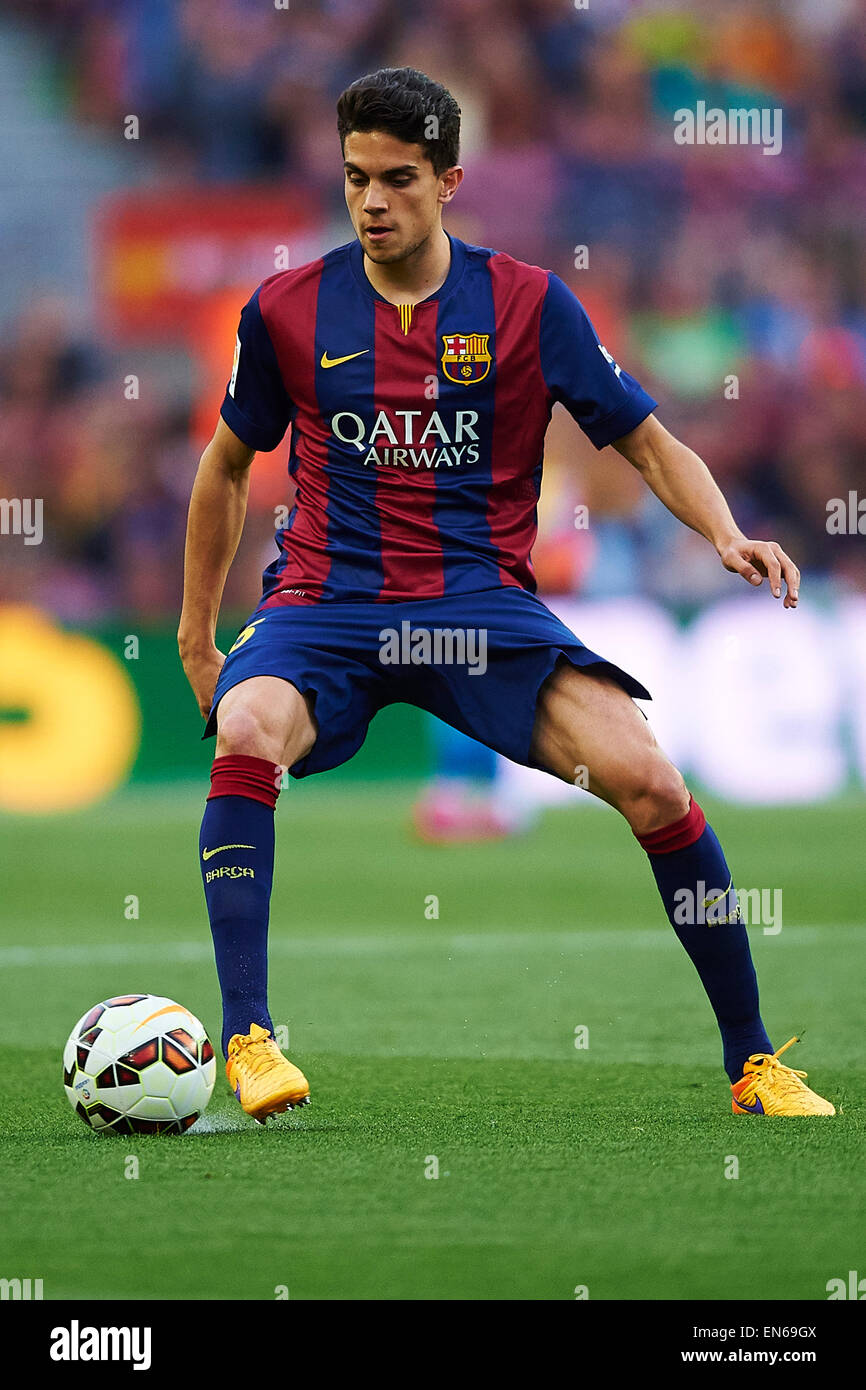Barcelona, Spain. 28th Apr, 2015. Marc Bartra (FC Barcelona)during La ...