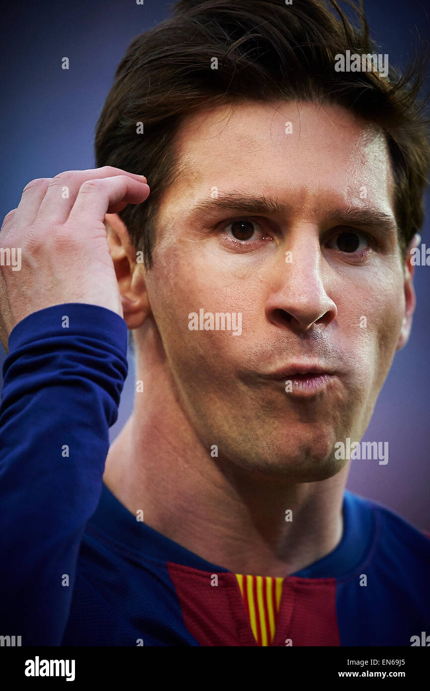 Barcelona, Spain. 28th Apr, 2015. Lionel Messi (FC Barcelona), during ...