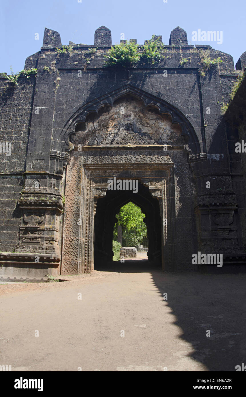 Partial view of Fort Panhala, Kolhapur, Maharashtra, India Stock Photo ...