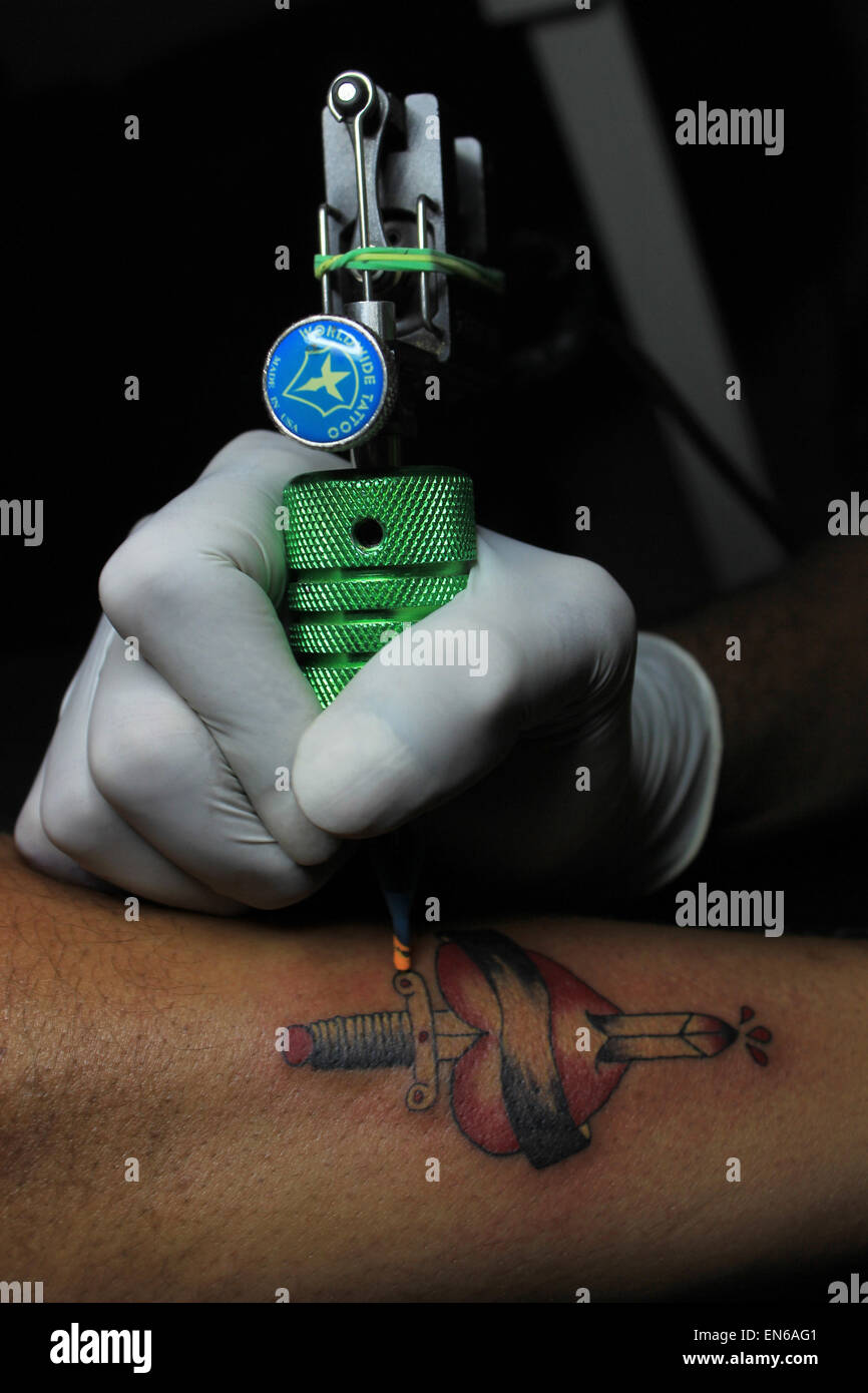 Tattoo Maker Image Stock Photo - Alamy